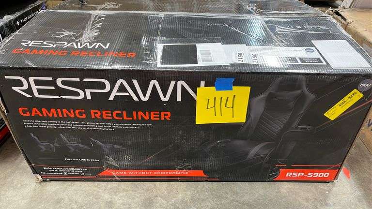 RESPAWN GAMING RECLINER IN BOX - Earl's Auction Company