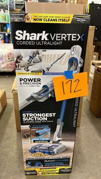 SHARK VERTEX CORDED ULTRALIGHT VACUUM IN BOX - Earl's Auction Company