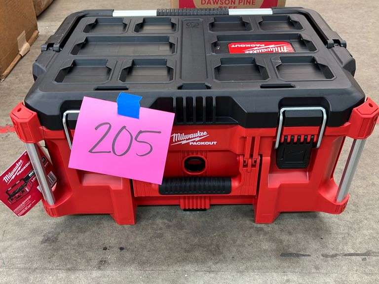 MILWAUKEE PACKOUT LARGE TOOL BOX - Earl's Auction Company