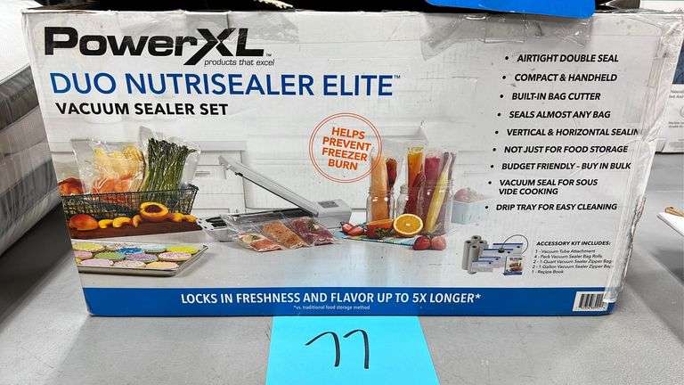 POWER XL VACUUM SEALER SET IN BOX - Earl's Auction Company