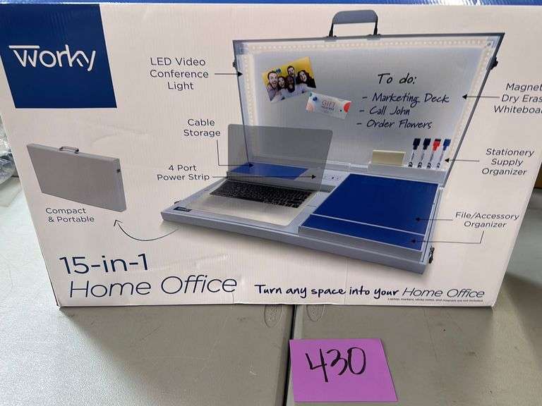 WORKY 15 IN 1 HOME OFFICE IN BOX - Earl's Auction Company