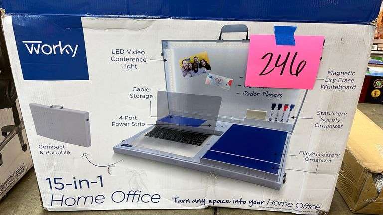 WORKY 15-IN-1 HOME OFFICE IN BOX - Earl's Auction Company