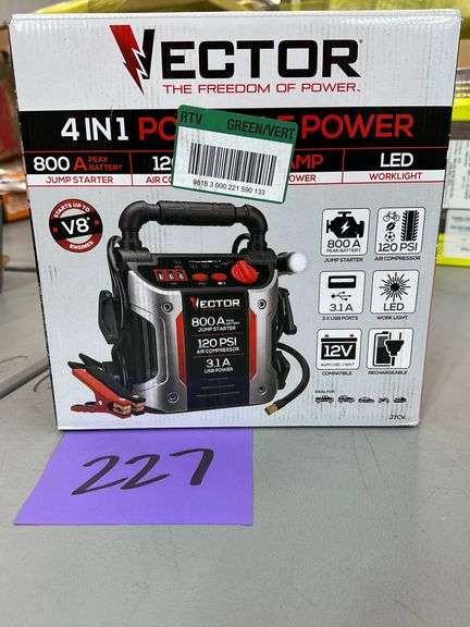 VECTOR 4 IN 1 PORTABLE POWER - Earl's Auction Company