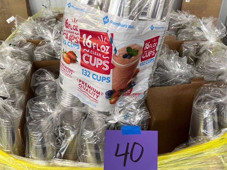 (30) PACKS OF CLEAR 16OZ CUPS - Earl's Auction Company