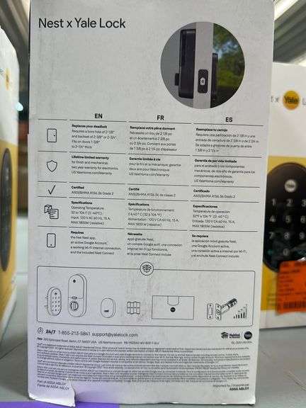 (3) NEST x YALE SMART DOOR LOCKS IN BOXES - Earl's Auction Company