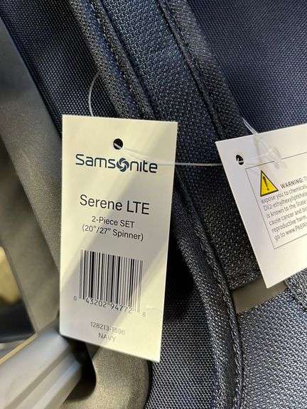 SAMSONITE 2PC ROLLING SOFT SHELL LUGGAGE SET - NAVY BLUE - Earl's ...