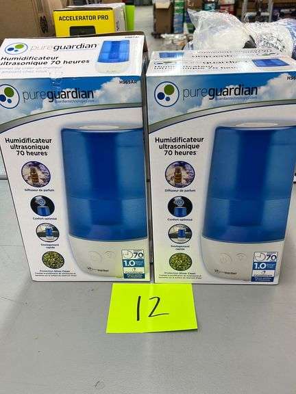 (2) PURE GUARDIAN HUMIDIFIERS IN BOXES - Earl's Auction Company