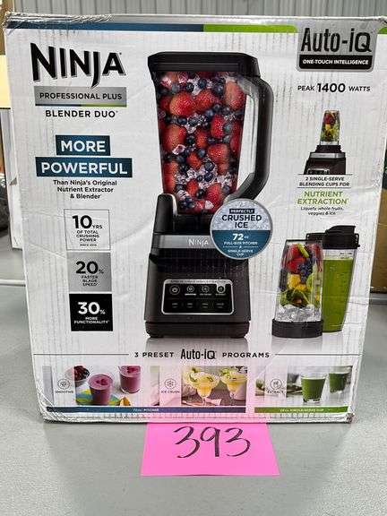 NINJA PROFESSIONAL PLUS BLENDER DUO IN BOX - Earl's Auction Company