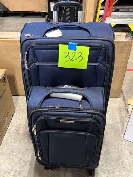 SAMSONITE 2PC ROLLING SOFT SHELL LUGGAGE SET - NAVY BLUE - Earl's ...