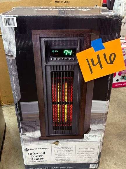 INFRARED TOWER HEATER IN BOX - Earl's Auction Company