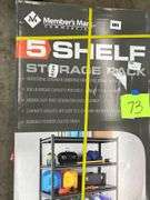 5 SHELF STORAGE RACK IN BOX - Earl's Auction Company