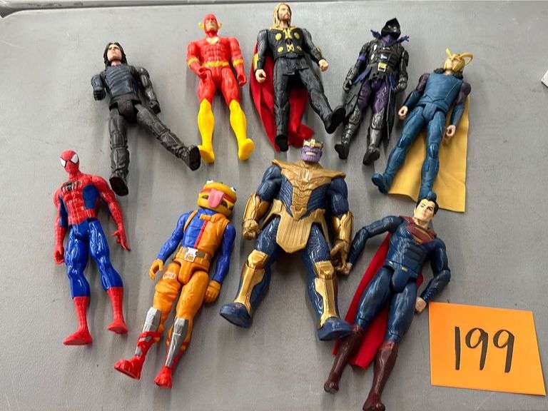 (9) ASSORTED ACTION FIGURES - Earl's Auction Company