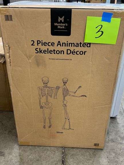 2PC ANIMATED SKELETON DECOR IN BOX - Earl's Auction Company