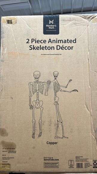 2PC ANIMATED SKELTON DECOR IN BOX & ANIMATED MUSICAL SKELETON DUET IN ...