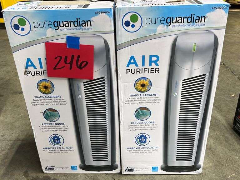 (2) PURE GUARDIAN AIR PURIFIERS IN BOXES - Earl's Auction Company