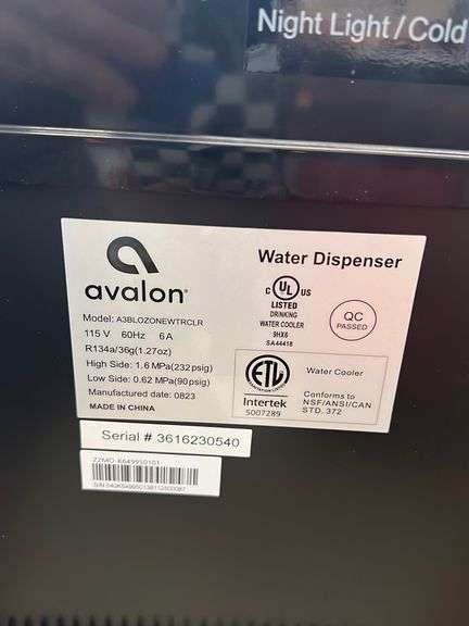 AVALON BOTTOM LOAD WATER DISPENSER - Earl's Auction Company