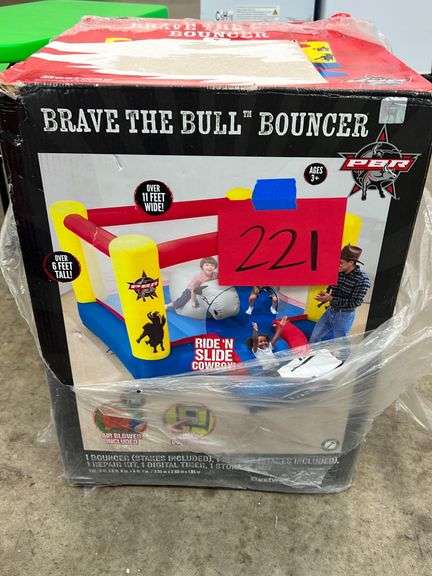 PBR INFLATABLE BRAVE THE BULL BOUNCER IN BOX - Earl's Auction Company