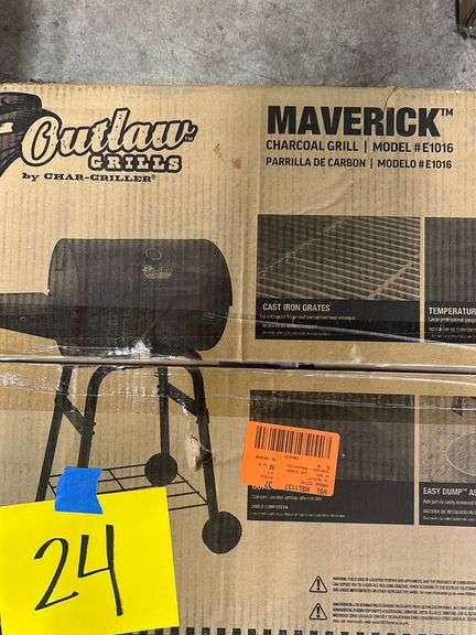OUTLAW GRILLS MAVERICK CHARCOAL GRILL IN BOX - Earl's Auction Company