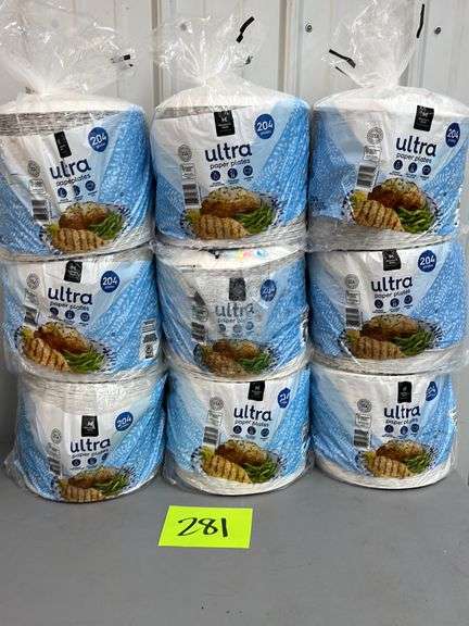 (9) PACKS OF PAPER PLATES - Earl's Auction Company