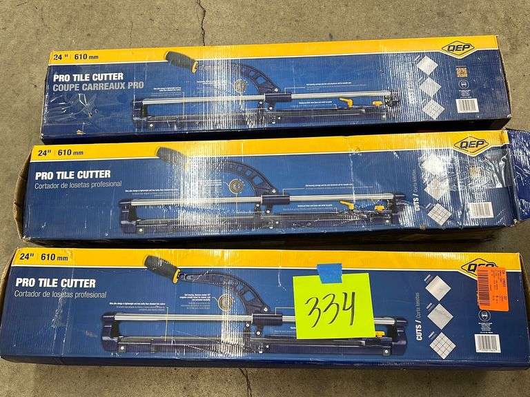 (3) 24" PRO TILE CUTTERS IN BOXES - Earl's Auction Company