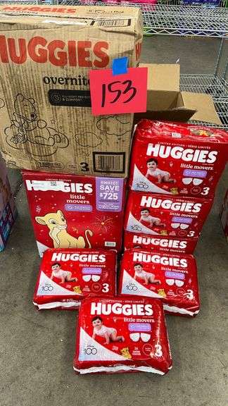 (2) BOXES OF HUGGIES + (6) PACKS OF HUGGIES DIAPERS SIZE 3 - Earl's ...
