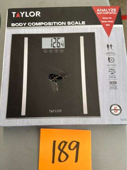 TAYLOR BODY COMPOSITION SCALE IN BOX - Earl's Auction Company