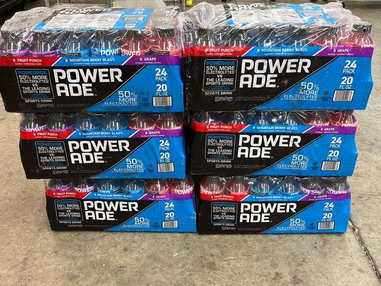 (6) PACKS OF POWERADE (24 BOTTLES PER PACK) - Earl's Auction Company