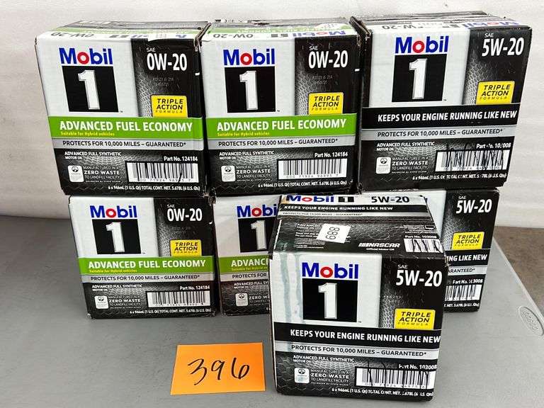 (7) BOXES OF ASSORTED MOBIL OIL - Earl's Auction Company