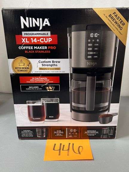 NINJA XL 14 CUP COFFEE MAKER IN BOX - Earl's Auction Company