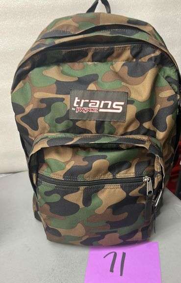 TRANS BY JANSPORT CAMO BACKPACK - Earl's Auction Company