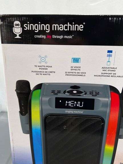 SINGING MACHINE CUBE SINGCAST IN BOX - Earl's Auction Company