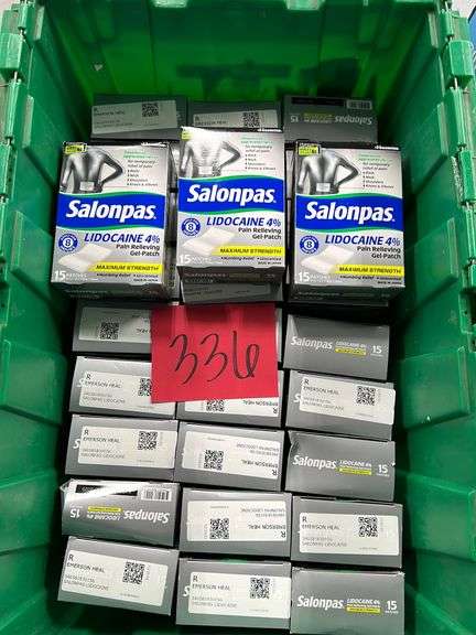 (30) BOXES OF SALONPAS PAIN RELIEVING PATCHES - Earl's Auction Company