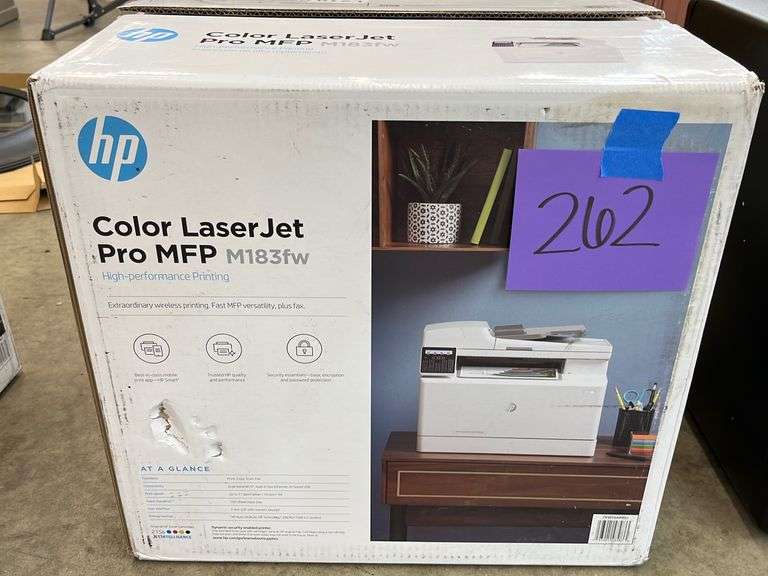 HP COLOR LASER JET PRO M183FW IN BOX - Earl's Auction Company