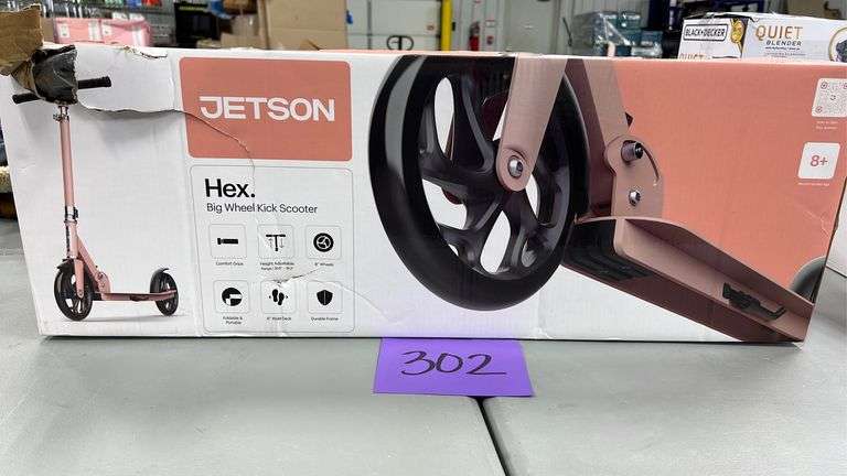 JETSON HEX BIG WHEEL KICK SCOOTER IN BOX - Earl's Auction Company