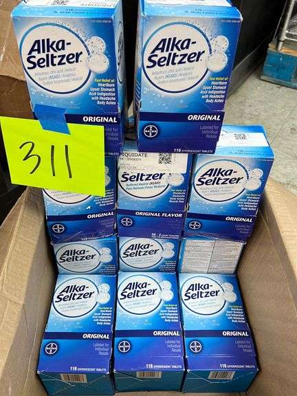 (11) BOXES OF ALKA SELTZER ORIGINAL - Earl's Auction Company