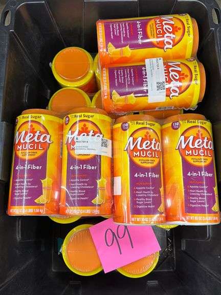 (20) CONTAINERS OF META MUCIL FIBER SUPPLEMENT - Earl's Auction Company