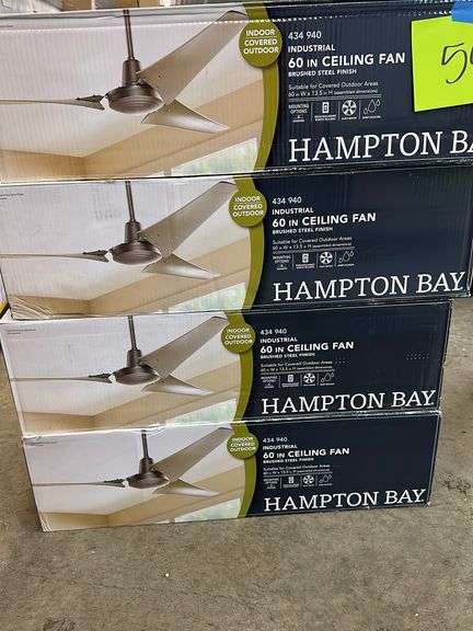 (4) HAMPTON BAY FANS IN BOXES - Earl's Auction Company