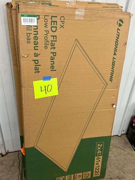(3) 2x4 LED FLAT PANEL LIGHTS IN BOXES - Earl's Auction Company