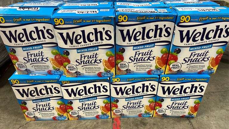 (16) BOXES OF WELCH'S FRUIT SNACKS (90 POUCHES PER BOX) - Earl's ...