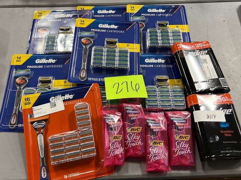 LARGE LOT OF RAZORS & SHAVING CREAM - Earl's Auction Company