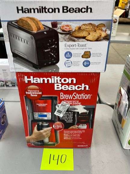 HAMILTON BEACH COFFEE MAKER & TOASTER IN BOXES - Earl's Auction Company