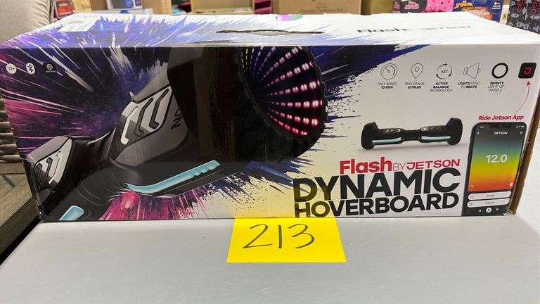 JETSON FLASH HOVERBOARD IN BOX - Earl's Auction Company