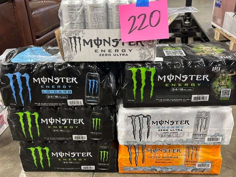 (7) PACKS OF MONSTER ENERGY DRINKS - Earl's Auction Company