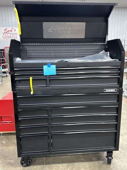 HUSKY 52" ROLLING TOOL CHEST & CABINET COMBO (BLACK) - Earl's Auction ...