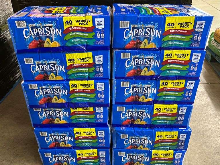 (12) BOXES OF CAPRI SUN JUICE POUCHES (40 POUCHES PER BOX) - Earl's ...