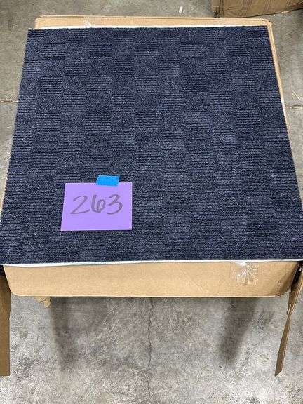 (30) CARPET TILES IN BOXES - Earl's Auction Company