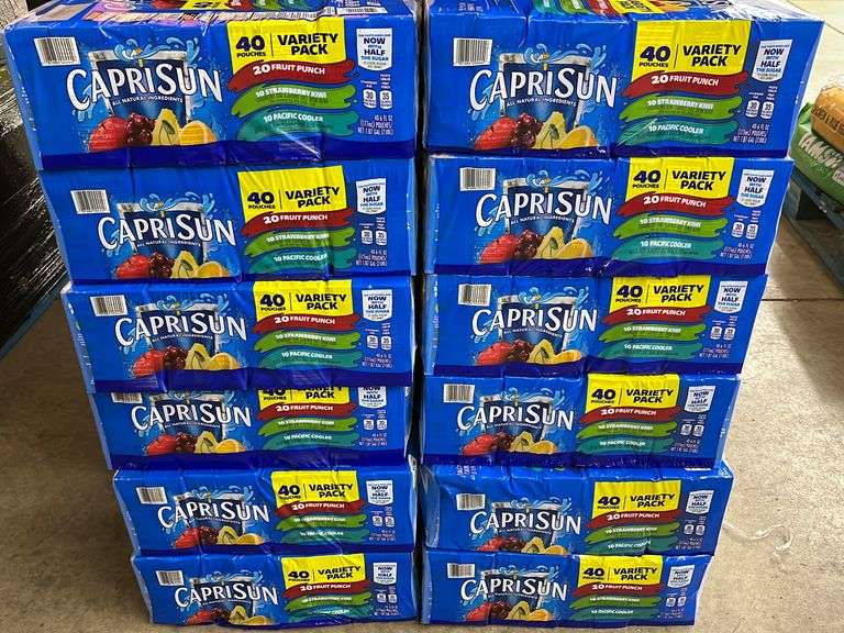 (12) BOXES OF CAPRI SUN JUICE POUCHES (40 POUCHES PER BOX) - Earl's ...