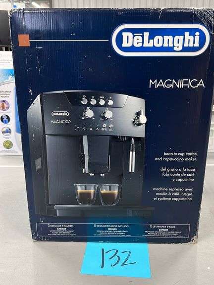 DELONGHI MAGNIFICA COFFEE & CAPPUCCINO MAKER IN BOX - Earl's Auction ...