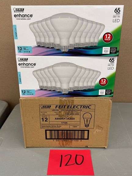 (3) BOXES OF ASSORTED LIGHT BULBS - Earl's Auction Company