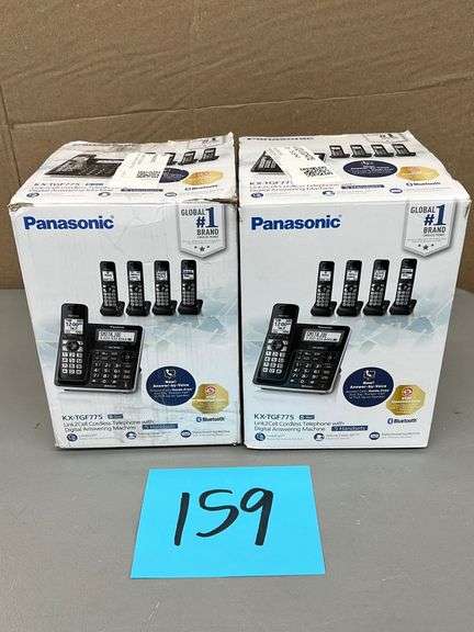 (2) PANASONIC CORDLESS PHONE SETS IN BOXES - Earl's Auction Company